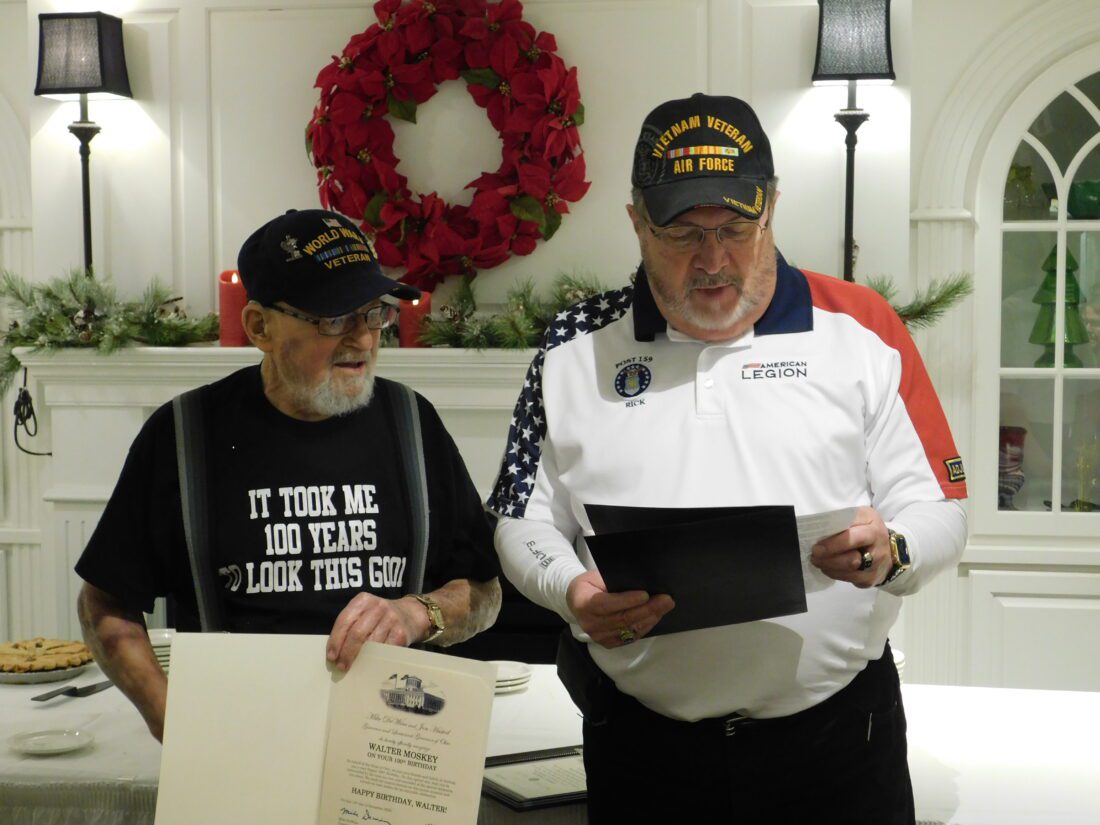 Moskey marks 100 years, named Veteran of 2022 in St. C. | News, Sports ...